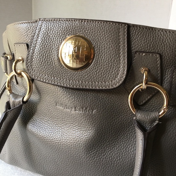 HAIYING SNIDER | Bags | Haiying Snider Gray Pebbled Leather Satchel ...